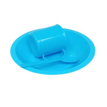 Kit Merenda Escolar 3 Pçs Prato/Copo/Colher 1209 Ercaplast - Prato ...