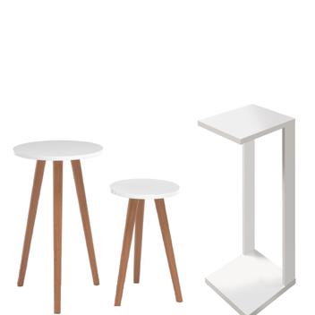 Kit Mesas Para Decoração de Sala Namur e Tabriz - Colomi - Outros ...