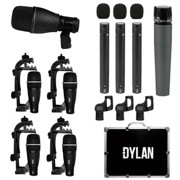 Kit Microfones para Bateria Dylan DD-9 - Microfone Dinâmico - Magazine ...
