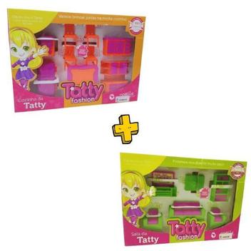 Kit Mini Sala De Estar E Cozinha Infantil Tatty Mielle - Cozinha ...