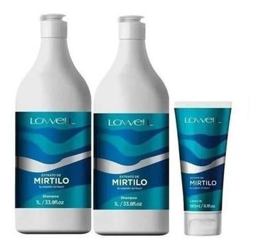 Kit Mirtilo 2 Shampoos 1 Litro + Leave-In 180 Ml Lowell - Leave in ...
