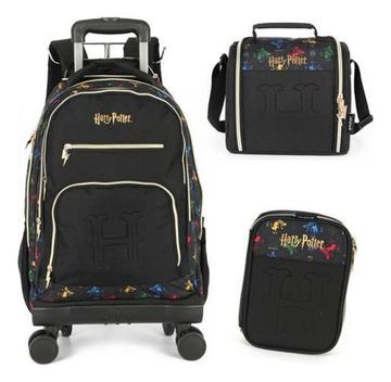 Kit Mochila Carrinho 360 Haste Dupla Harry Potter - Luxcel - Mochilas ...
