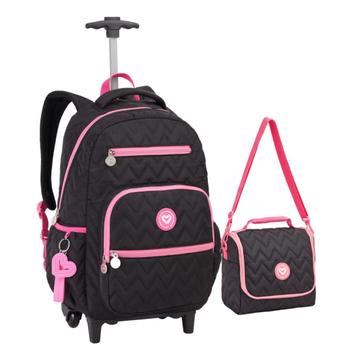 Kit Mochila De Rodas Lancheira 360º Metalizada Notebook - Seanite ...