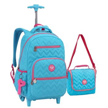 Kit Mochila De Rodas Lancheira 360º Metalizada Notebook - Seanite ...