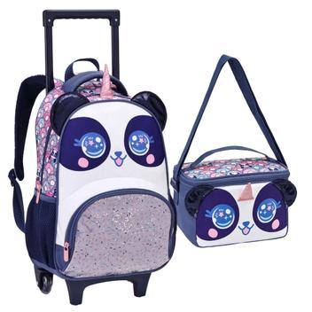 Kit Mochila De Rodinha e Lancheira Infantil Feminina Zoop - Seanite ...