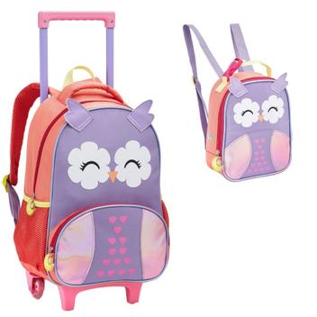 Kit Mochila de Rodinha e Lancheira Infantil ZOOP - Seanite - Material ...