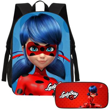 Kit Mochila e Estojo Escolar Ladybug Volta as Aulas - Material Escolar ...