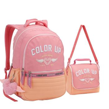 Kit Mochila e Lancheira Escolar Feminina ColorUp Notebook - Seanite ...