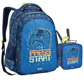 Kit Mochila e Lancheira Escolar Infantil Masculina - Seanite - Material ...