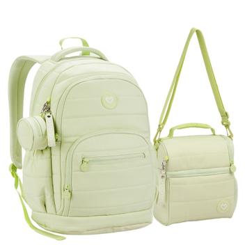 Kit Mochila e Lancheira Feminina Suporte Notebook ColorUp - Seanite ...