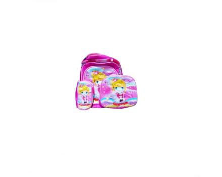 Kit Mochila + Lancheira + Estojo Rosa Menina - Yoo Lucki - Material ...