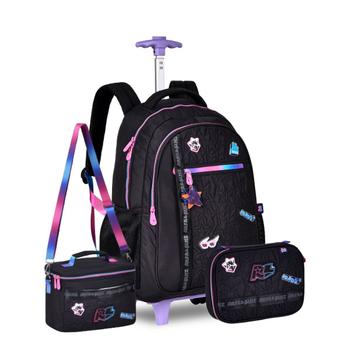 Kit Mochila Rodas Rafa e Luiz Lancheira Estojo Box Escolar - Material ...