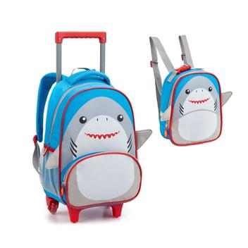 Kit Mochila Rodinha Lancheira Escolar Zoop Animais - Seanite - Material ...