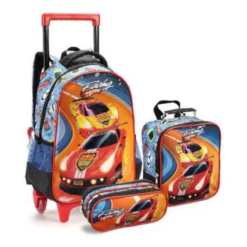 Kit mochila rodinha racing team hot - yins - Mochilas - Magazine Luiza