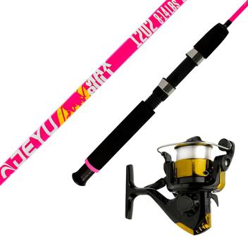 Kit Molinete Fight 200 Dourado + Vara 1,20m 8-14Lbs 2p Rosa - Deyu ...