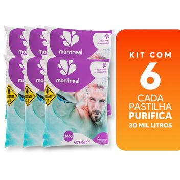 Kit Montreal 6 Pastilhas Tricloro 200g Para Piscinas - Dispositivos ...