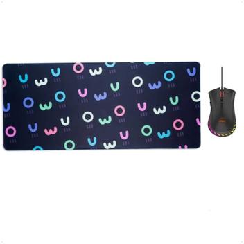 Kit Mousepad 90x40cm Hybrido Deskmat UWU OWO + Mouse Ultralight ...