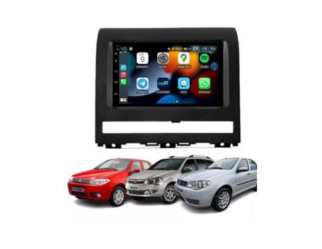 Kit Mp5 Palio Siena Strada Carplay Moldura Câmera De Ré - Velox/First Option - Central ...