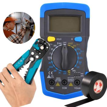 KIT Multímetro Alicate Crimpador Com e Fita Anti-chamas - Luatek ...
