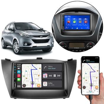 Kit Multimídia Carplay Hyundai Ix35 2010-2022 7 Pol MP5 Touch-screen ...