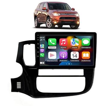 Kit Multimídia Outlander 2014 / 2017 CarPlay AndroidAuto 9 Pol USB Bt ...