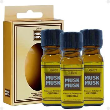 Kit Musk Musk Original Almíscar Selvagem 5ml C/3 - DELIKAD - Kit de ...