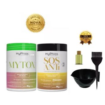 Kit MyPhios SOS 1Kg + Redutor de volume MYTOX 1Kg - Kit de Tratamento ...