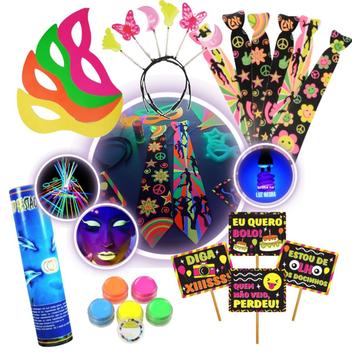 Kit Neon Completo: 363 Itens para Decoração de Baladas - RiccoDecora ...