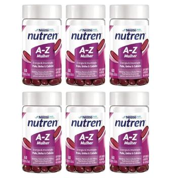 Kit Nestle Nutren A-Z Mulher Com 6 Potes De 60 Cápsulas Cada ...