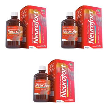 Kit Neurofort Ecofitus Sabor Morango Com 3 Unidades De 480ml Cada ...