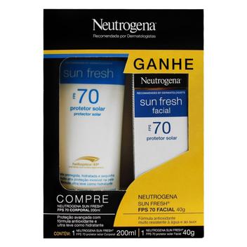 Kit Neutrogena SUNFRESH + FACIAL Grátis - Kit de Tratamento para o ...