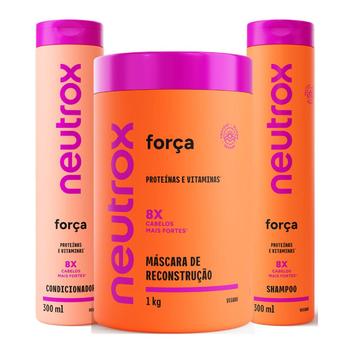 Kit Neutrox Força Duo 300Ml Creme de Tratamento - Máscara Capilar ...