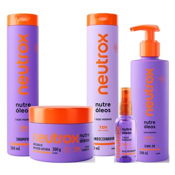 Kit Neutrox Nutre Óleos Completo 300Ml - Kit Shampoo e Condicionador ...