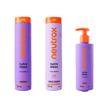 Kit Neutrox Nutre Oleos Cond 300ml+Sh 300ml+Leave-in 200ml - Kit de ...