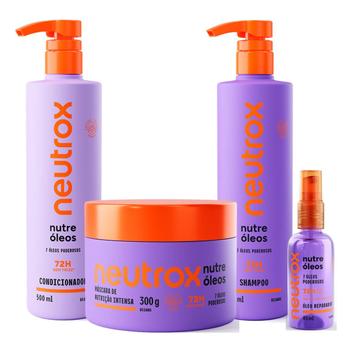 Kit Neutrox Nutre Óleos Duo Pump Nutrição Reparadora - Kit Shampoo e ...