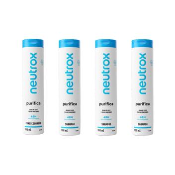 Kit Neutrox Purifica 1 Cond 300Ml + 3 Shampoo 300Ml - Kit Shampoo e ...