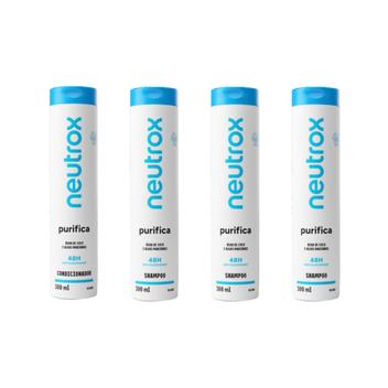 Kit Neutrox Purifica 1 Cond 300ml + 3 Shampoo 300ml - Kit Shampoo e ...