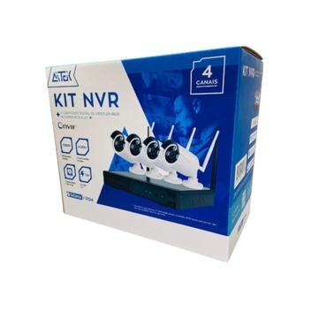 Kit Nvr 4 Cameras Bullet Ip 1Mp Aitek Sigma K1104 Luatek - Câmera de ...