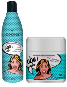 Kit Oba Capilar Shampoo E Máscara Ovo Banana E Abacate - Dokmos - Kit de Tratamento para Cabelos ...