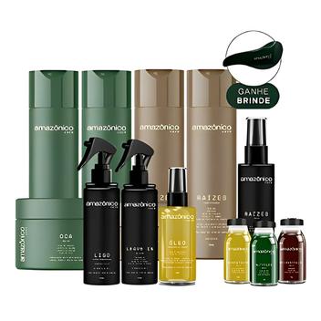 Kit Oca + Kit Raízes + Kit Finalizadores + Kit Ampolas + Brinde Escova ...