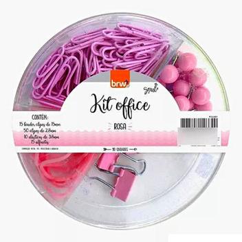 Kit Office C/ Binder Clips/Clips/Elásticos/Alfinetes - BRW - Clips ...