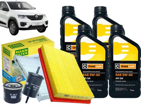 Kit Óleo Filtros Kwid 1.0 12v 2017 2018 2019 2020 2021 - OMNICRAFT ...