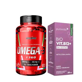 Kit Omega 3 1360mg 60 Caps + Vit B12 Metilcobalamina 20ml - Integralmédica - Kit de Suplementos ...