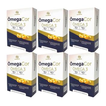 Kit Ômega Cor Ômega-3 Com 6 Unidades De 60 Cápsulas De Cada - BEDALM ...