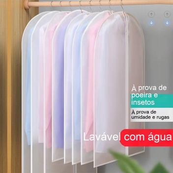 Kit Organizador Roupas Poeira Tampa Protetora Contra Capa Casaco De ...