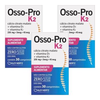Kit Osso-Pro K2 Com 3 Unidades De 30 Comprimidos Cada - KLEY HERTZ ...