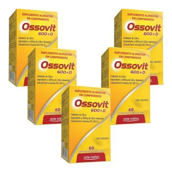 Kit Ossovit 600 + D Com 5 Caixas De 60 Comprimidos Cada - ARTE NATIVA ...