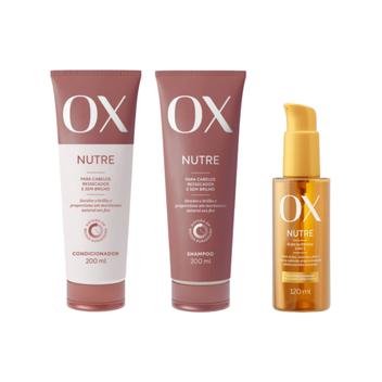 Kit Ox Nutre Cond 200ml+Shampoo 200ml + oleo 120ml - Kit Shampoo e ...