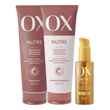 Kit Ox Nutre Duo 400ml Óleo Nutritivo 120Ml - OX COSMÉTICOS - Kit ...