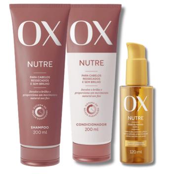 KIT OX NUTRE Shampoo e Condicionador 200ML Óleo Nutritivo 3em1 Mirra ...